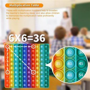 Toys | Numbers Multiplication Math Toys Popit Stress Relieving Fidget ...